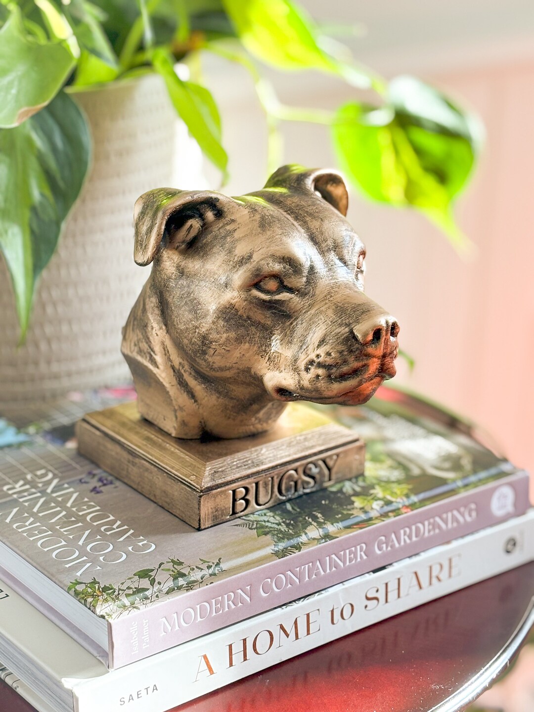 Personalized Dog Statue in 3D Custom Gift for Pet Lovers, Dog Name and ...