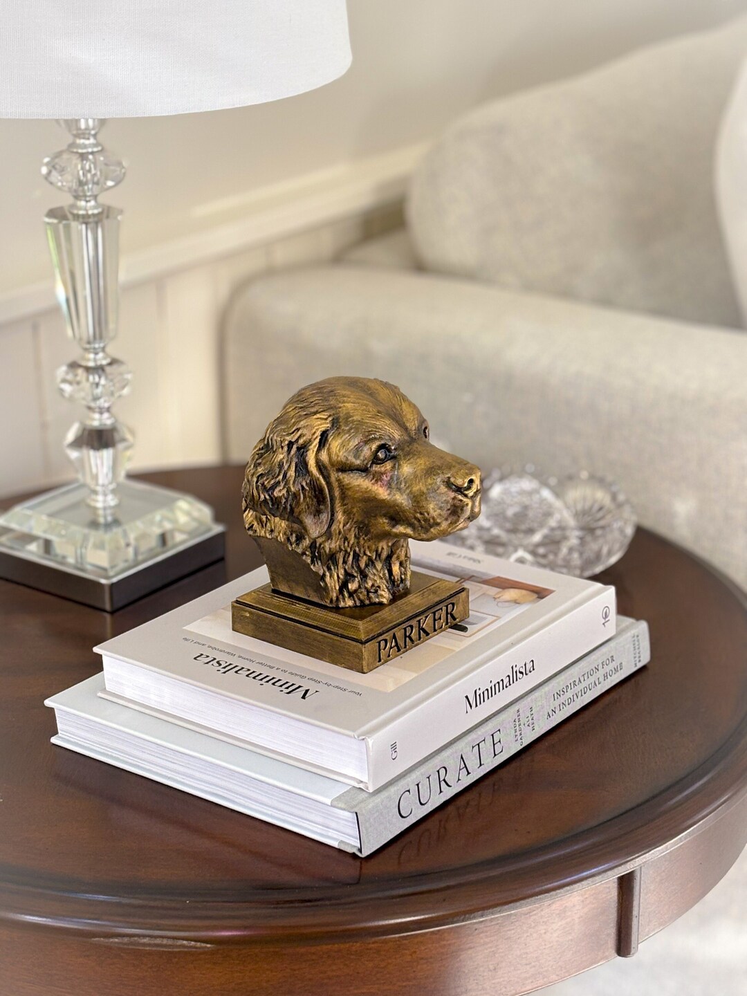 Personalized Dog Statue in 3D Custom Gift for Pet Lovers, Dog Name and ...
