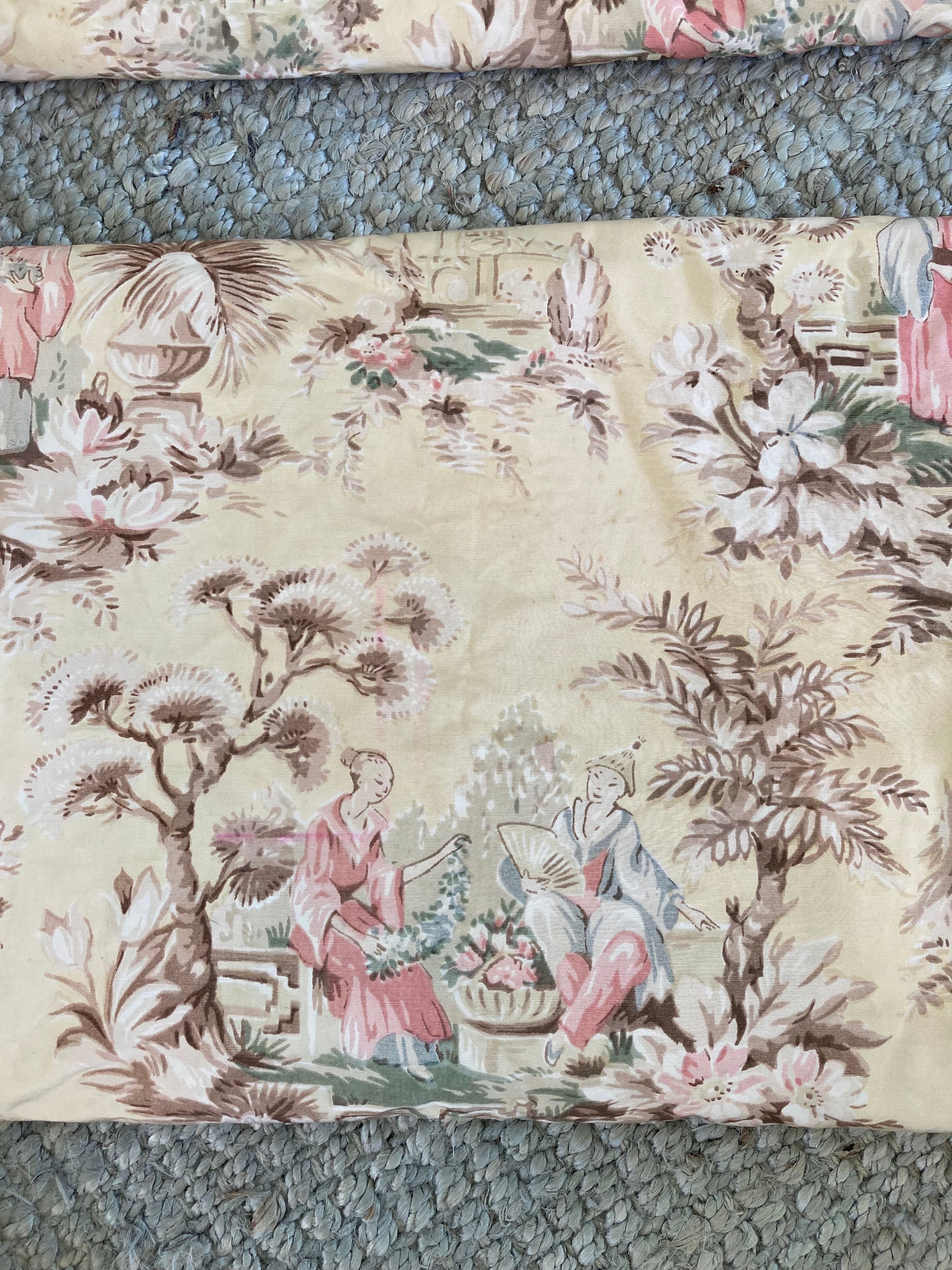Vintage Chinoiserie Curtains - Etsy