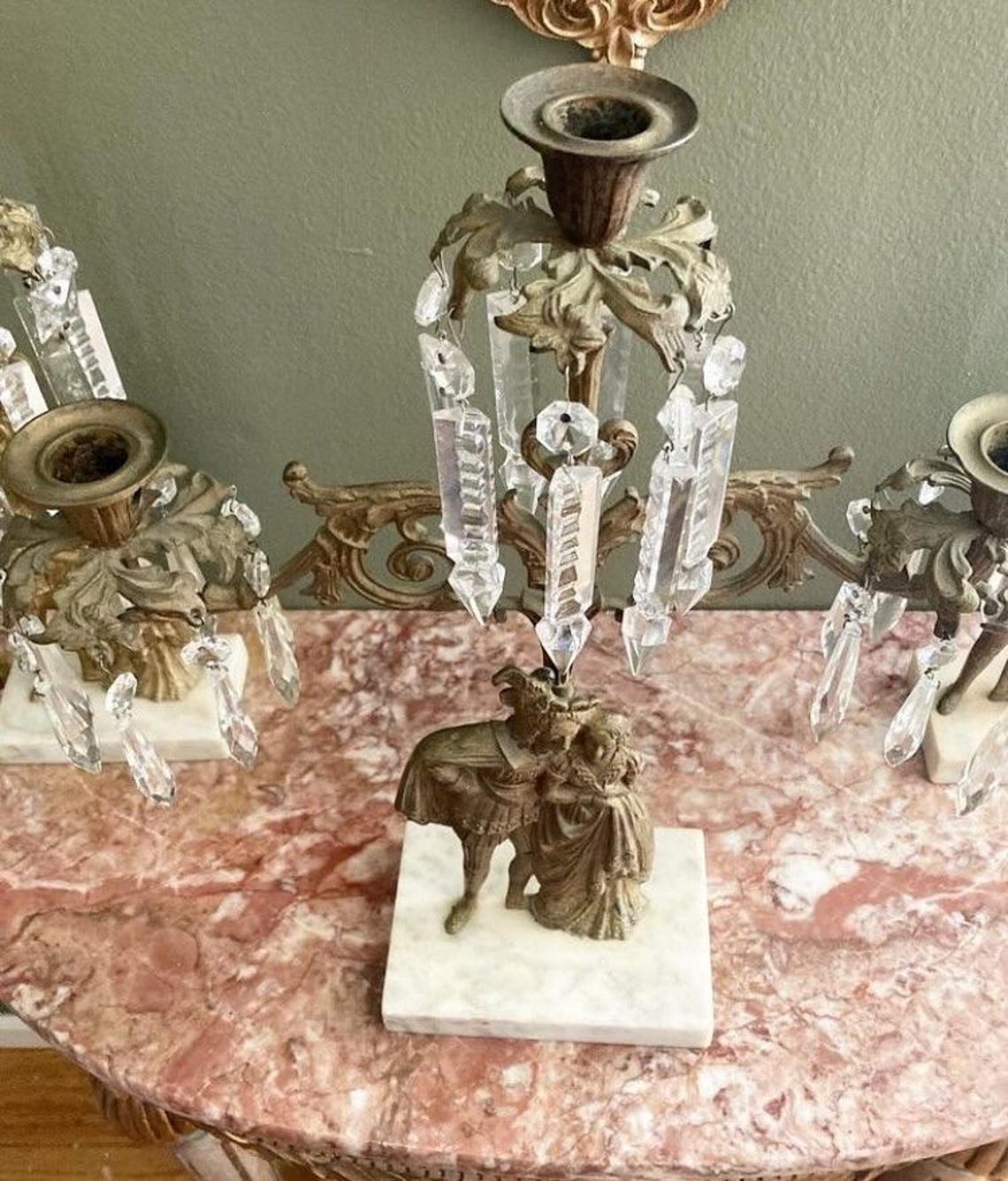 Antique Girandole Set - Etsy