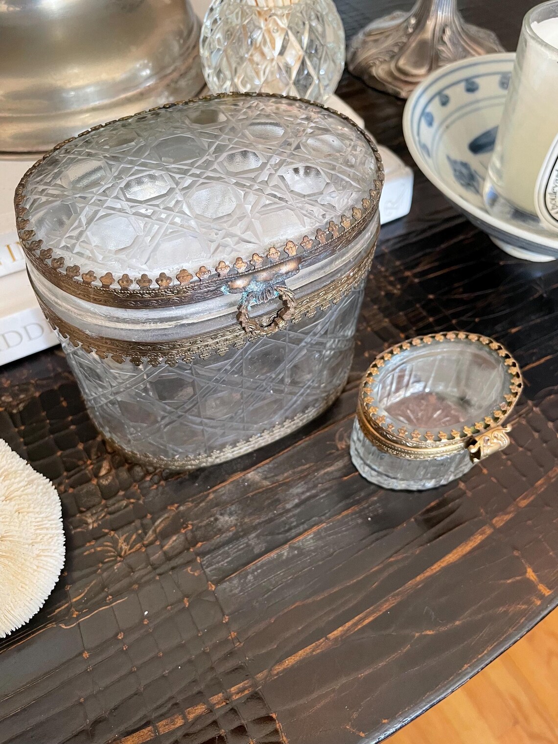 Decorative Pair of casket Boxes - Etsy