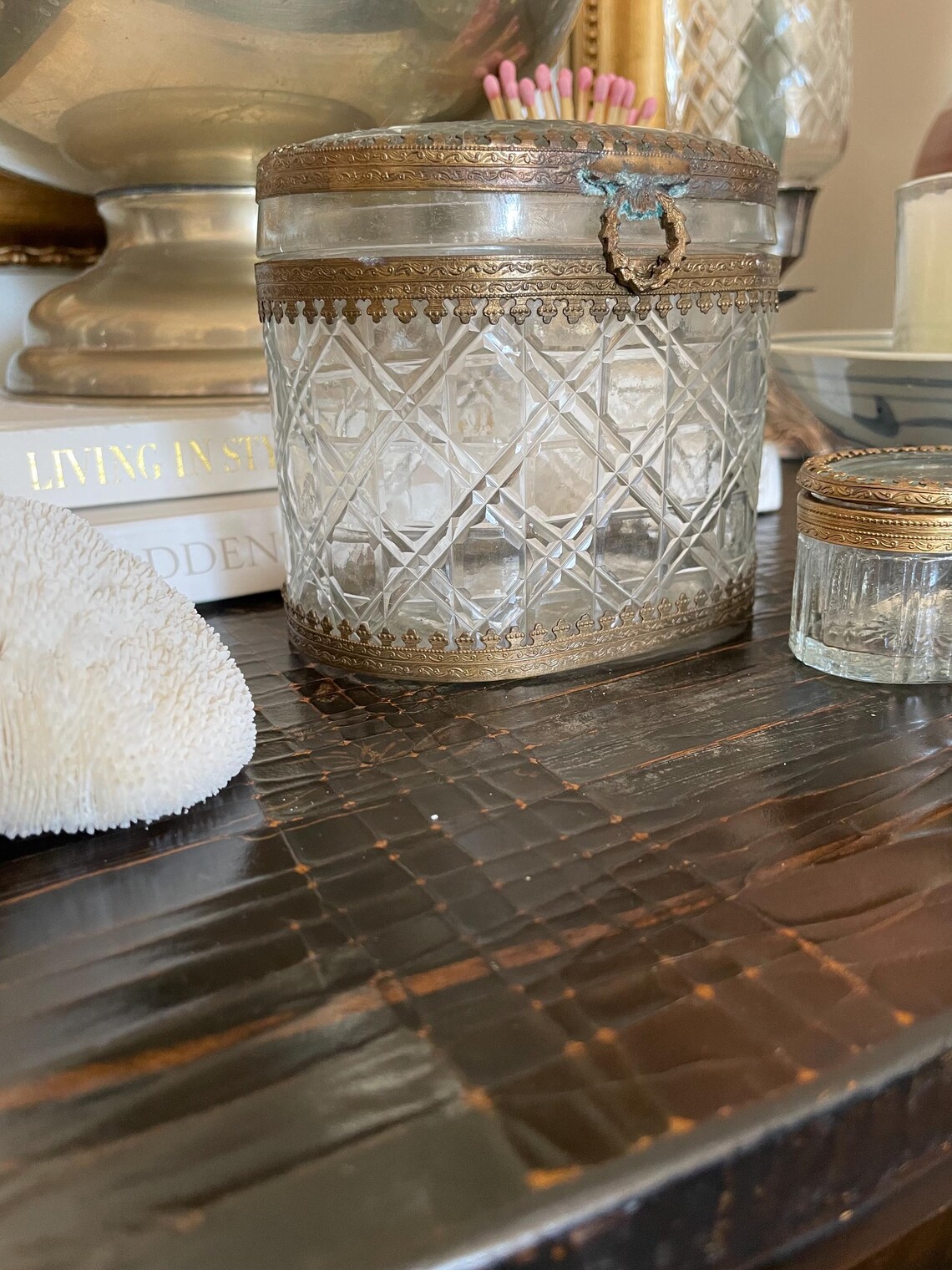 Decorative Pair of casket Boxes - Etsy