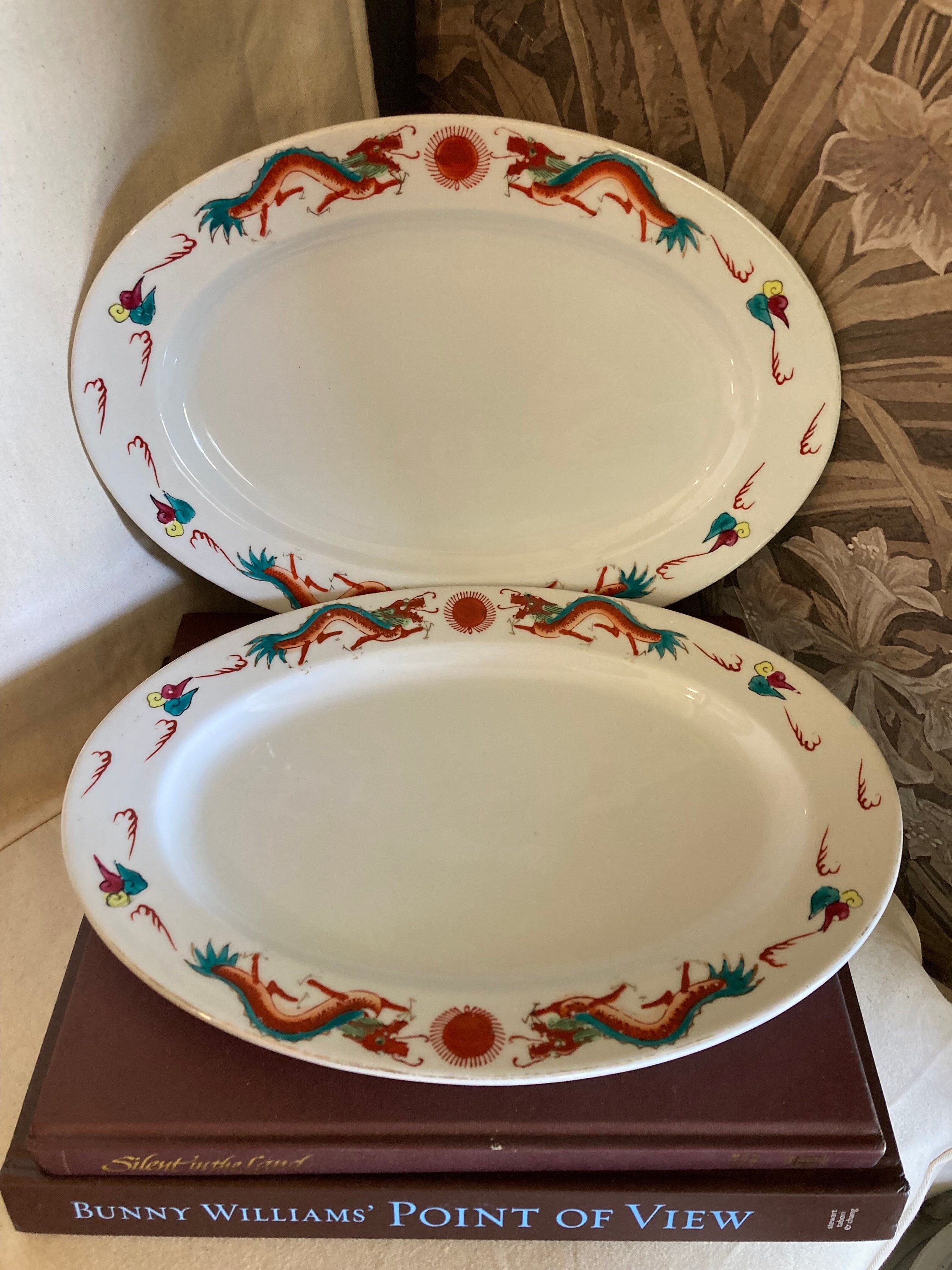 Red Dragon Platters - Etsy