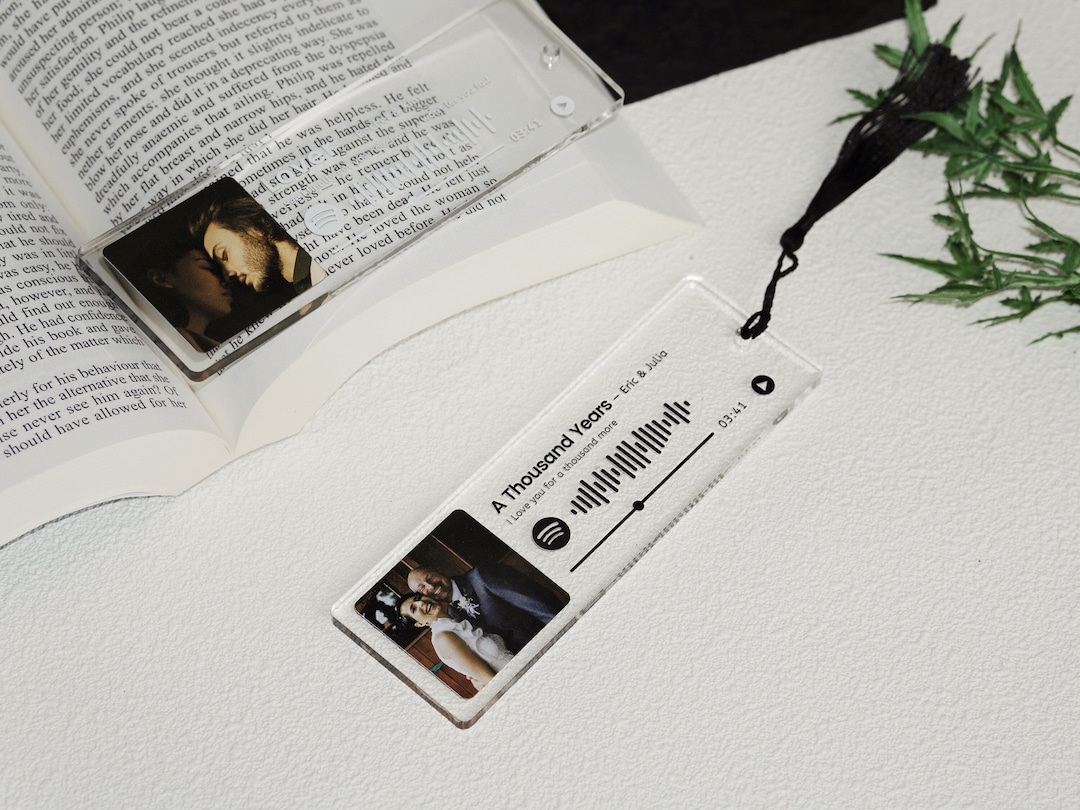 Custom Acrylic Song Plaque Bookmark, Personalized Spotify Photo ...