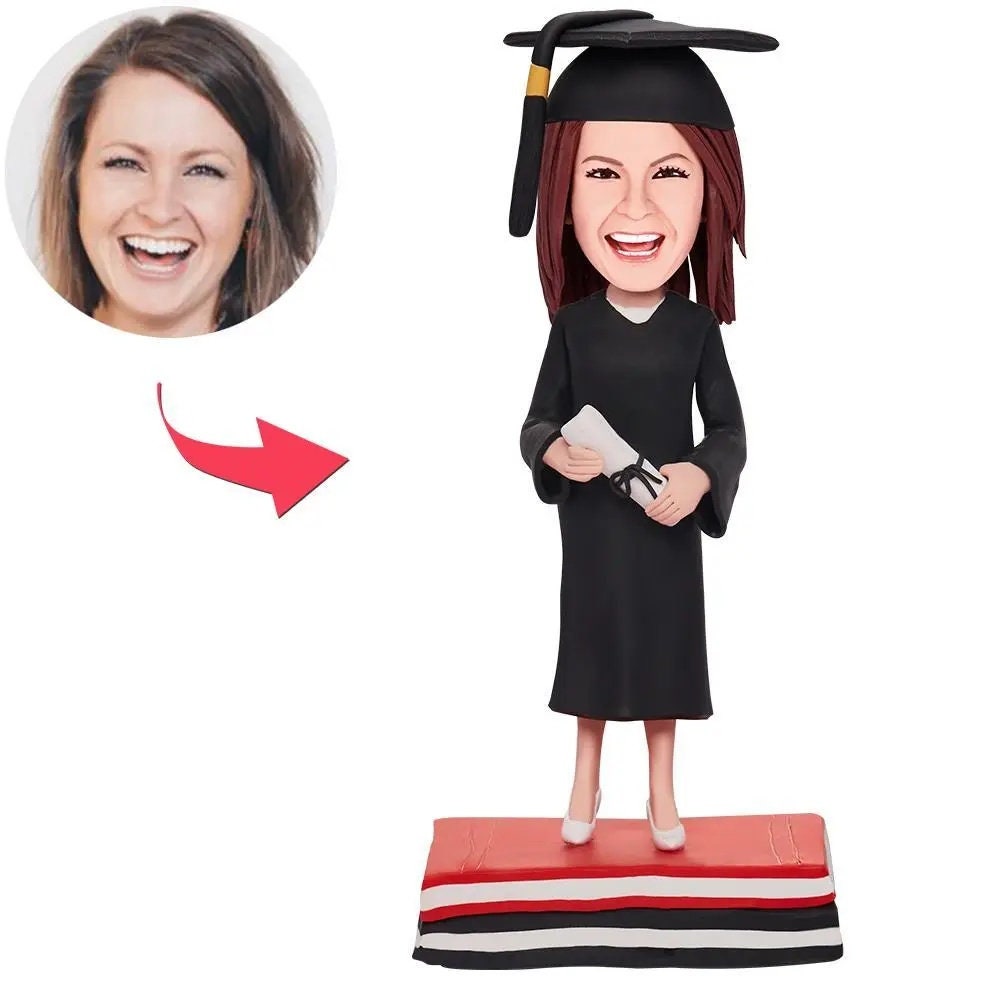 CUSTOM BOBBLEHEAD GRADUATION Custom Bobblehead, Graduation Gift for ...