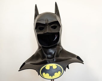 Batman Full Costume 1989 Bat Suit Halloween Cosplay Burton Keaton ...