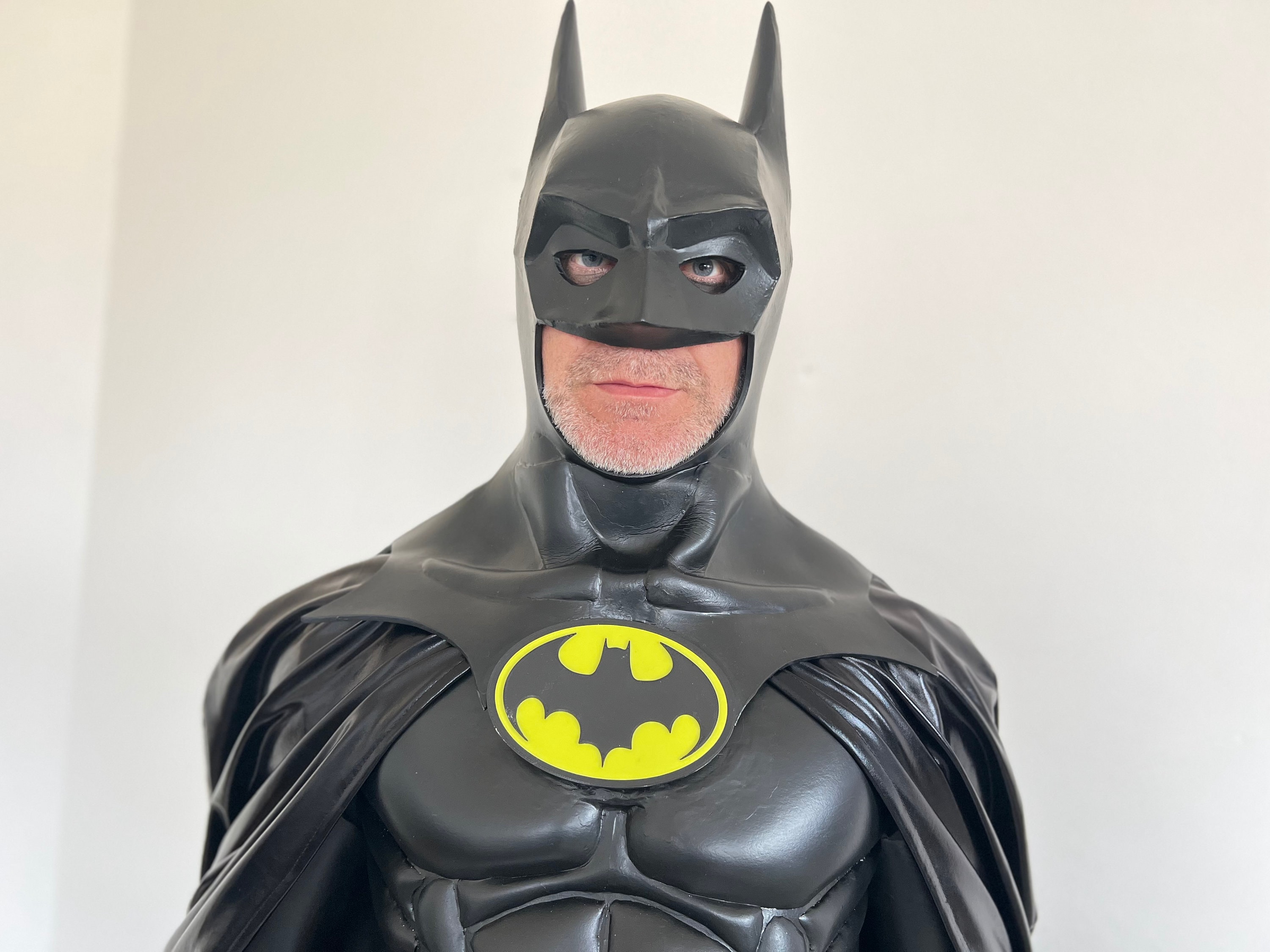 Batman Full Costume 1989 Bat Suit Halloween Cosplay Burton Keaton ...