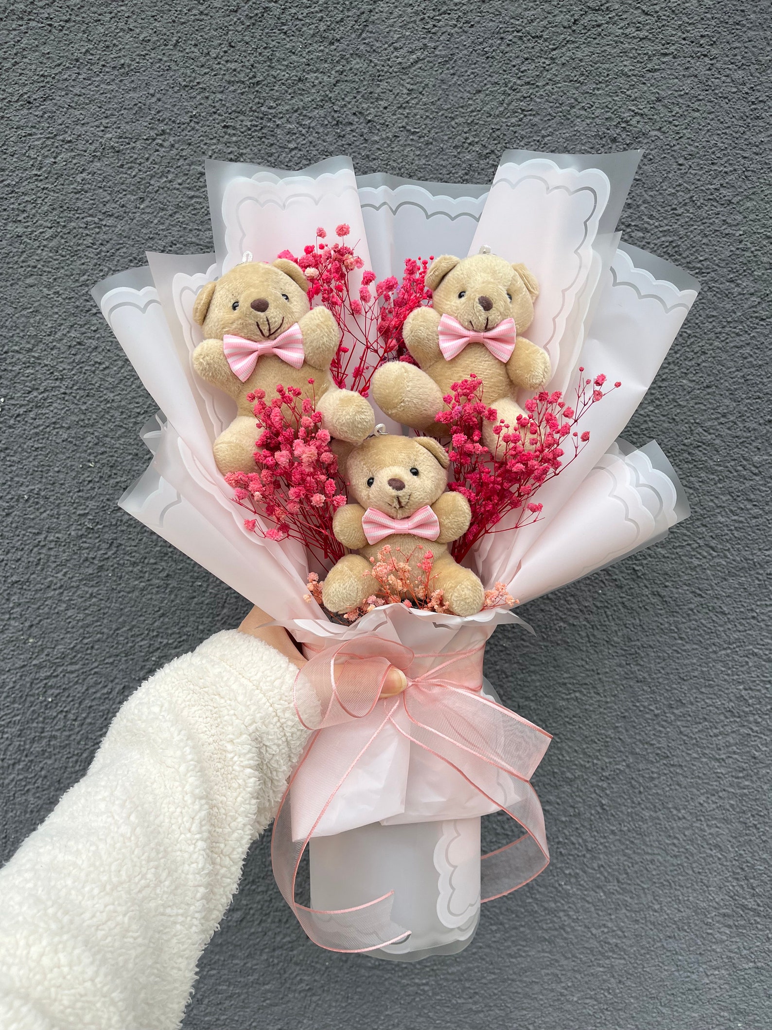 Teddy Bear Flowers, Plush Teddy Bear Flower Bouquet, Love Teddy Bear ...