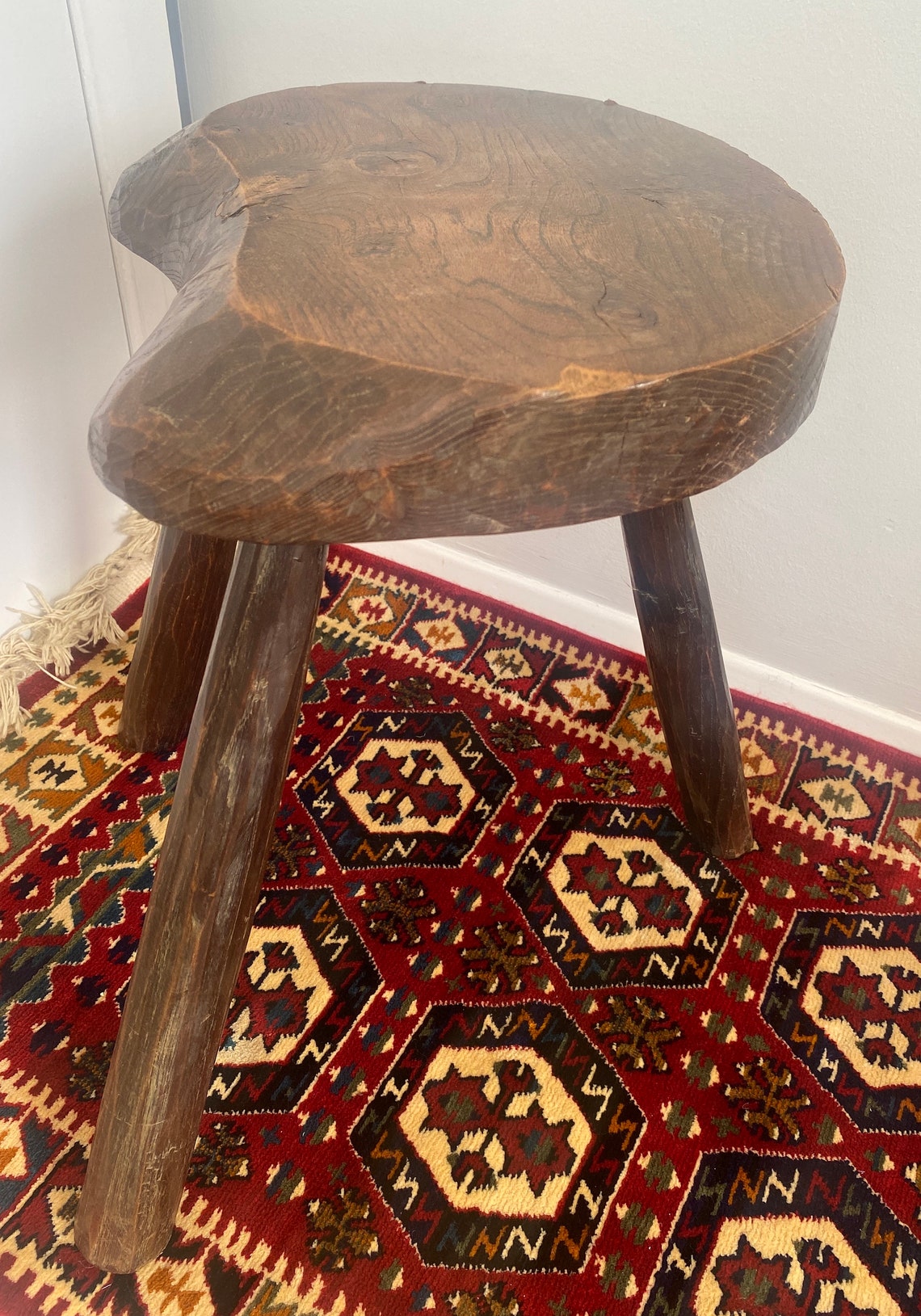 Vintage Milking Stool 3 Leg Rustic Edge - Etsy