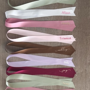 Luxury Personalized Ribbon Name Tags, Name Place Cards Weddings, Wine ...
