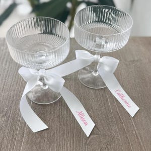 Luxury Personalized Ribbon Name Tags, Name Place Cards Weddings, Wine ...