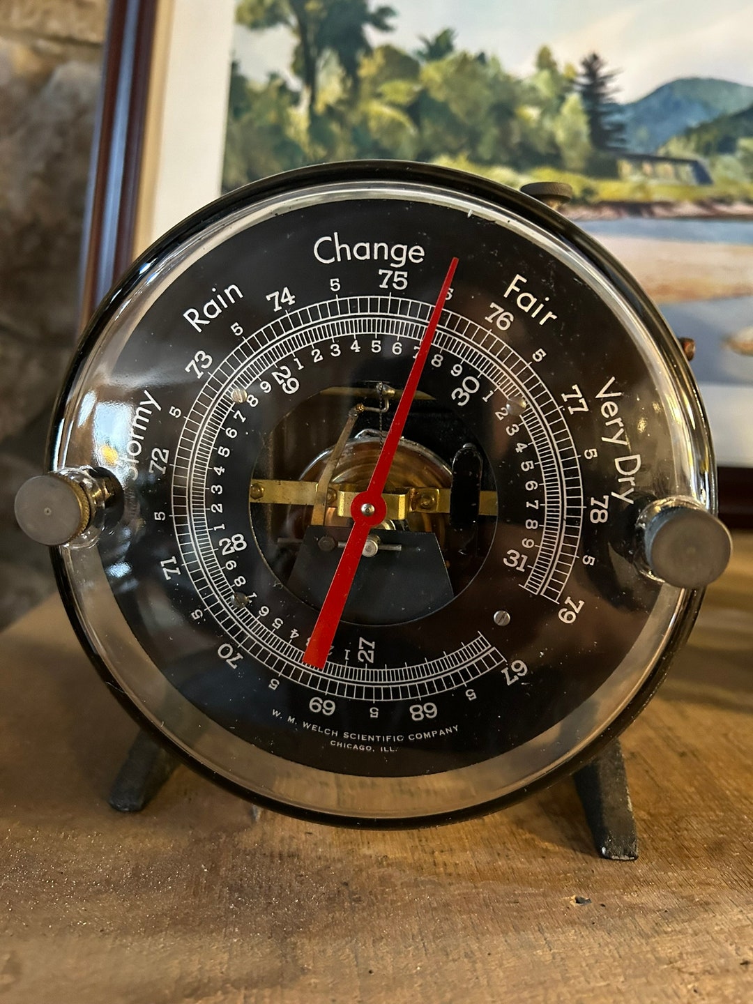 W.M. Welch Scientific Glass Housed Barometer Steampunk Gauge - Etsy