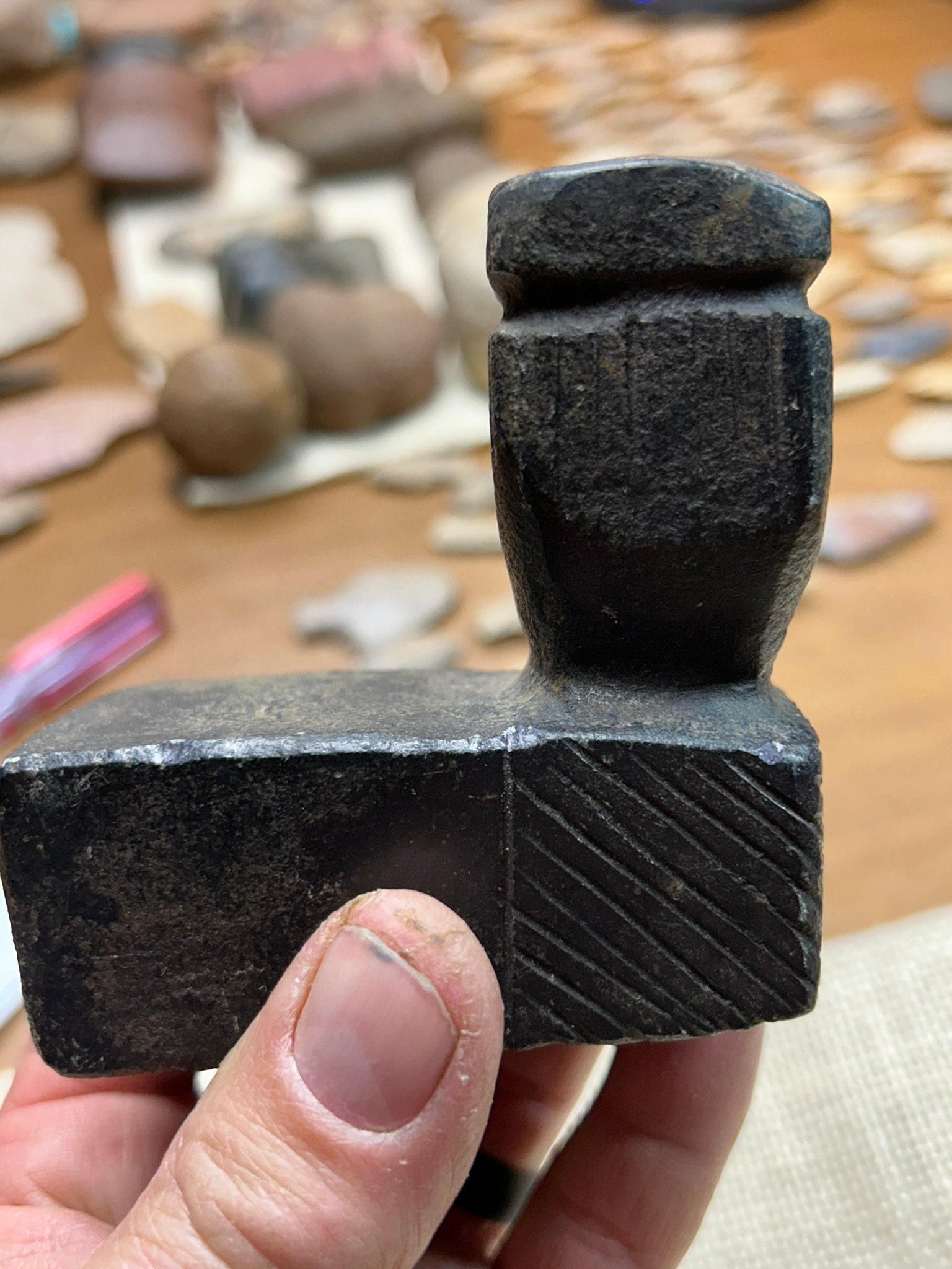 Authentic Native American Carved Stone Peace Pipe / Father's Day Gift ...