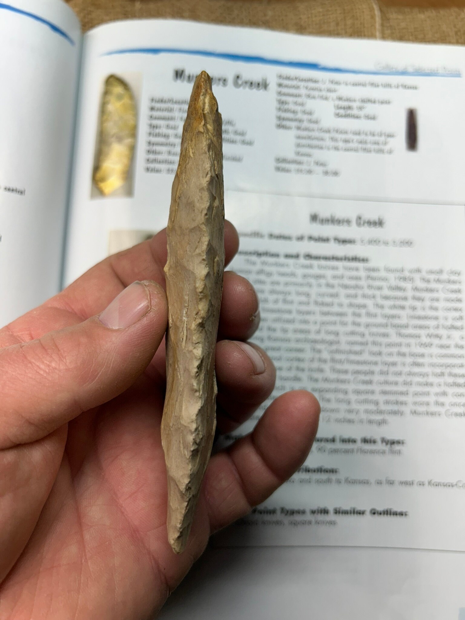 Authentic Native American Munkers Creek Knife Artifact / Father's Day ...