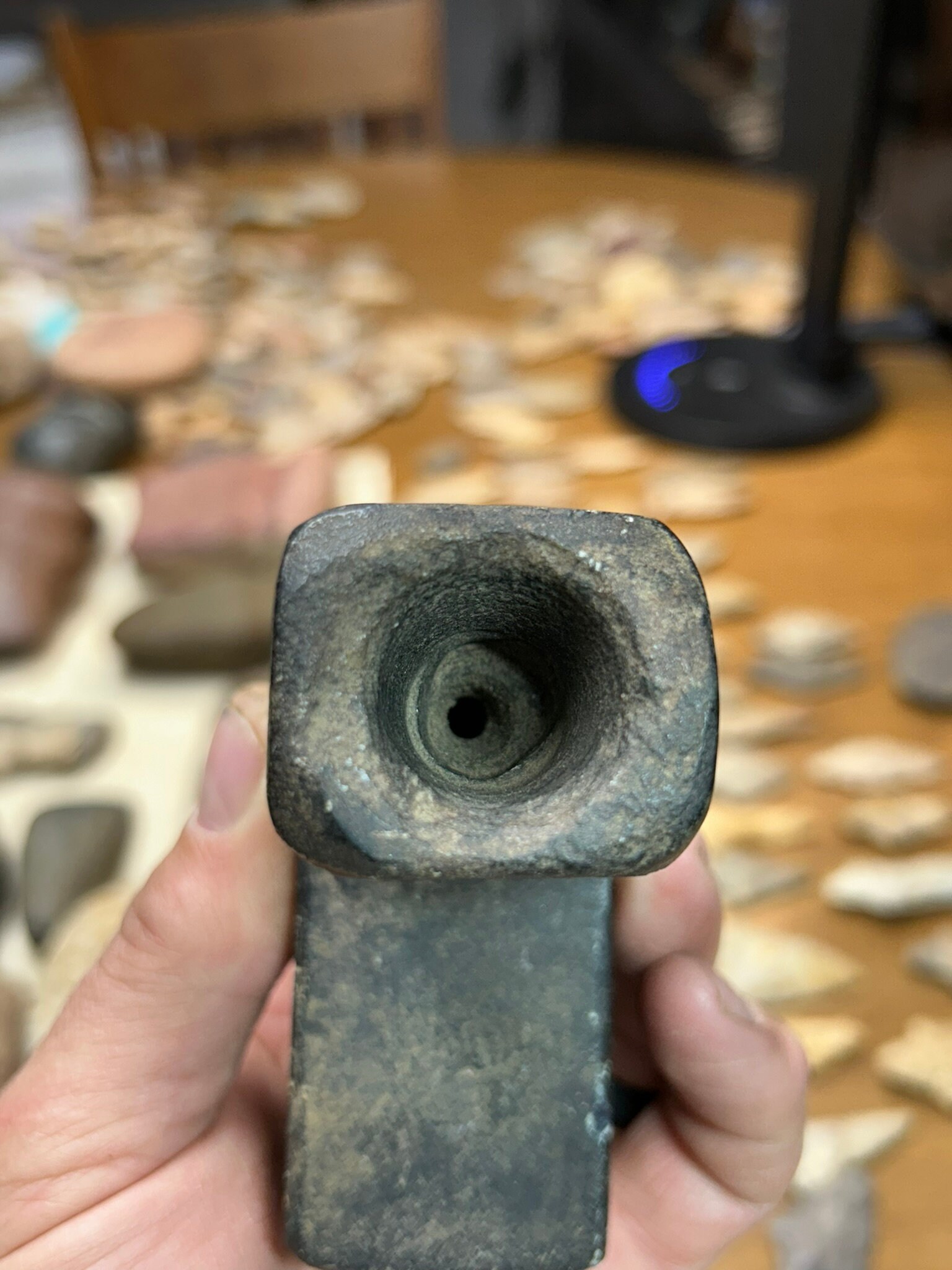 Authentic Native American Carved Stone Peace Pipe / Father's Day Gift ...