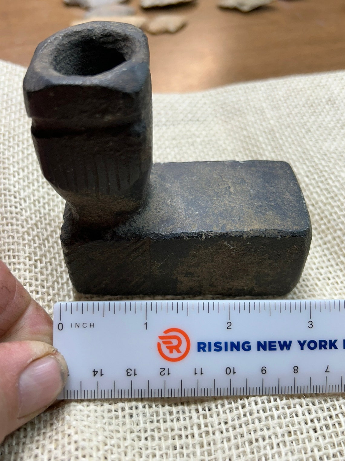 Authentic Native American Carved Stone Peace Pipe / Father's Day Gift ...
