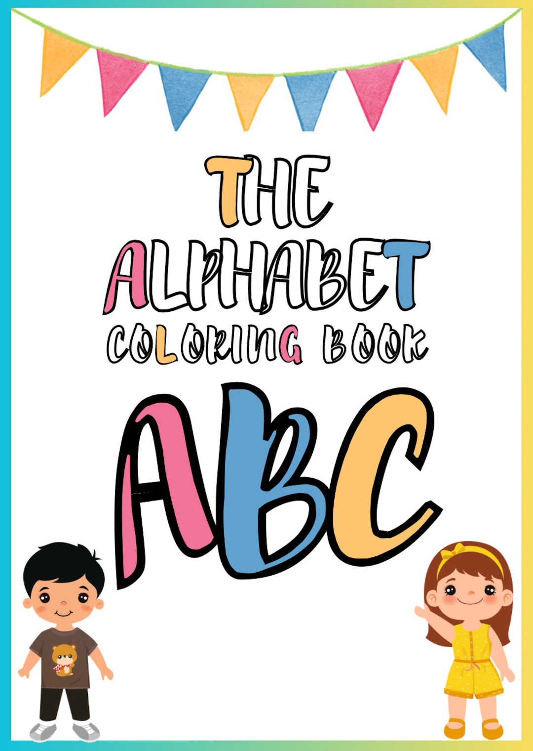 The Alphabet Colouring Kids Book - Etsy