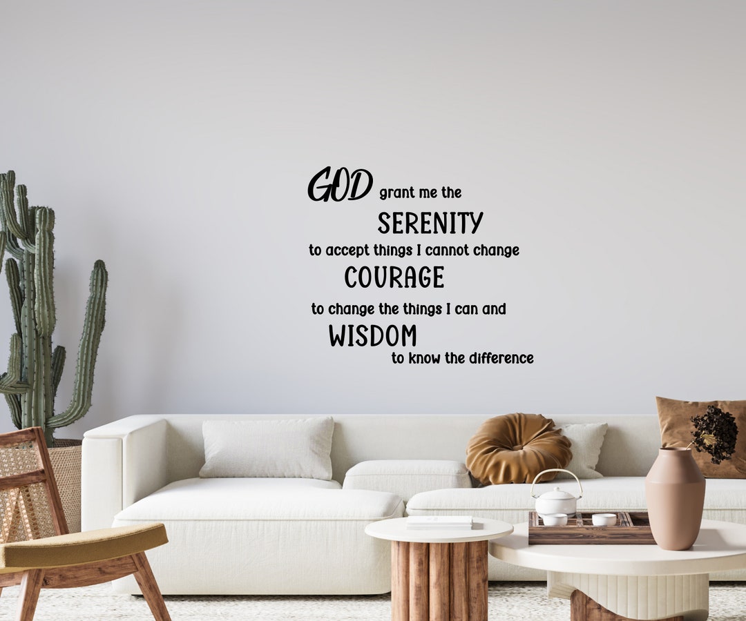 Serenity Prayer Wall Decor - Etsy