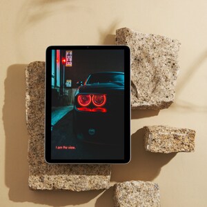 I AM THE VIEW Cars Poster Quote Print Red Wall Night Wallpaper - Etsy