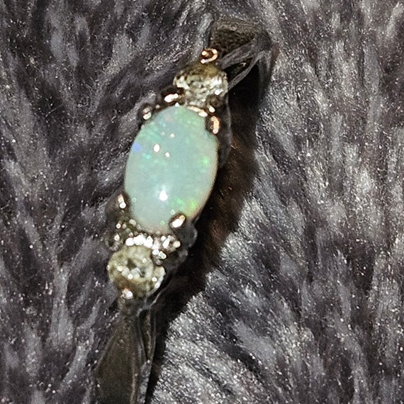 Sterling OPAL Ring 7 1/4 | STERLING Native Opal Ring … - Gem