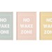 No Wake Zone Wall Art Nursery Prints, Nautical Beach Baby Decor Set ...