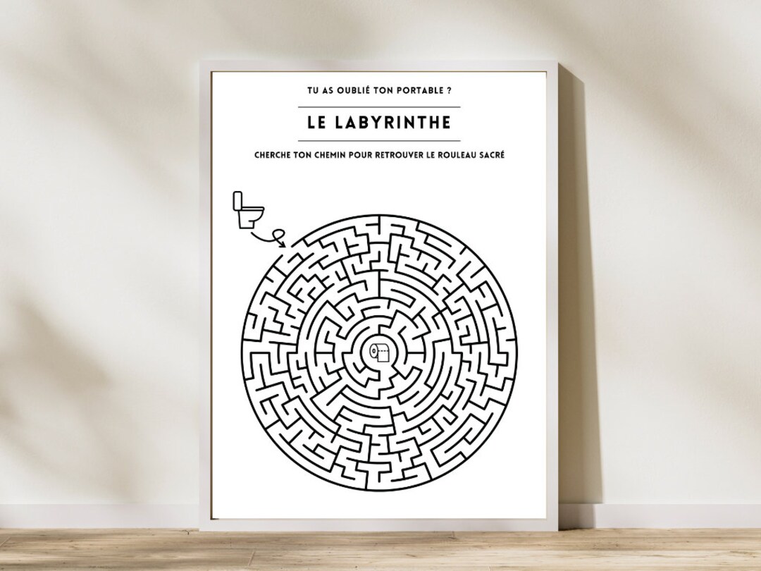 Poster for Toilet / WC Humor Labyrinth Poster by Lapetiteimpressioniefr ...