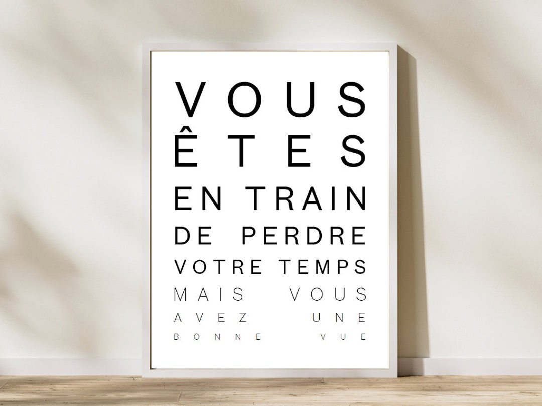 Good Eyesight Humor Poster - Monoyer Scale by Lapetiteimpressioniefr - Etsy