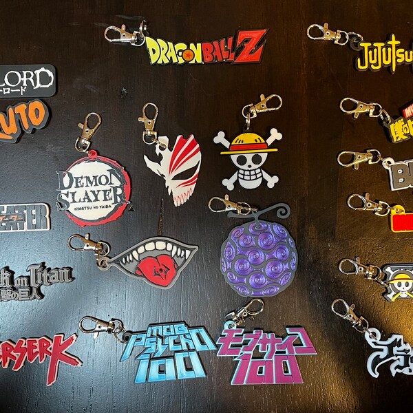Anime Keychain - Etsy