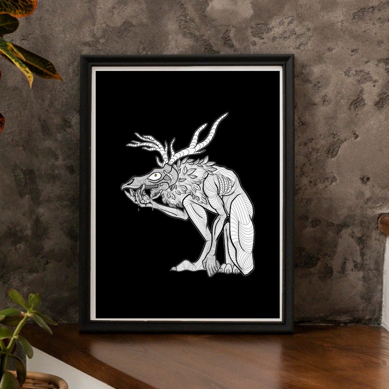 Black Monster Terror - Etsy