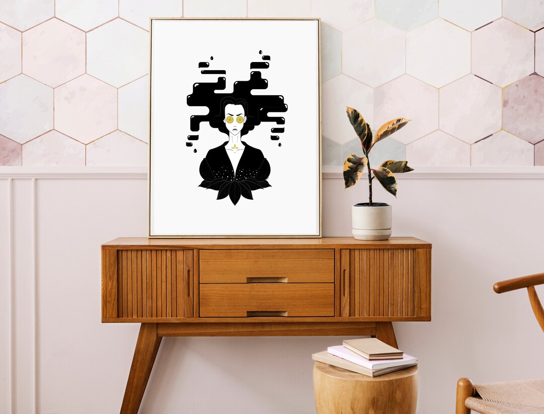 Sour Wraith, Black and White Art, Wall Art, Lemon, Wraith, Spa, Wraith ...