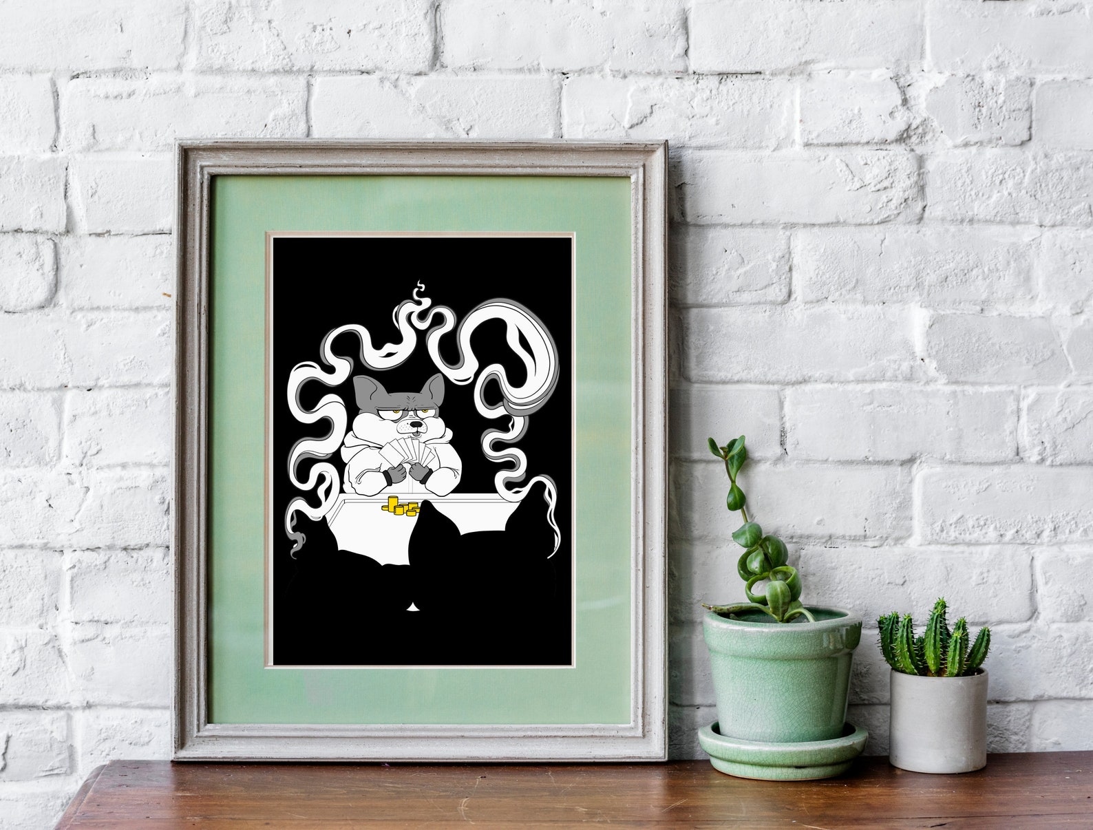 Bluffing Corgi, Black and White Art, Wall Art, Corgi, Bluff, Dog Art ...