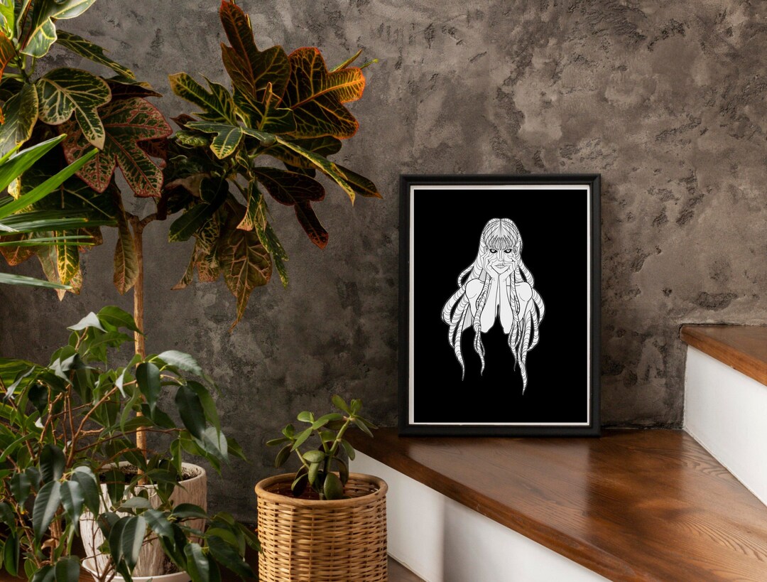 Wall Hanging Scary Creature Horror Eye Scary Siren Art Wall Art Horror ...