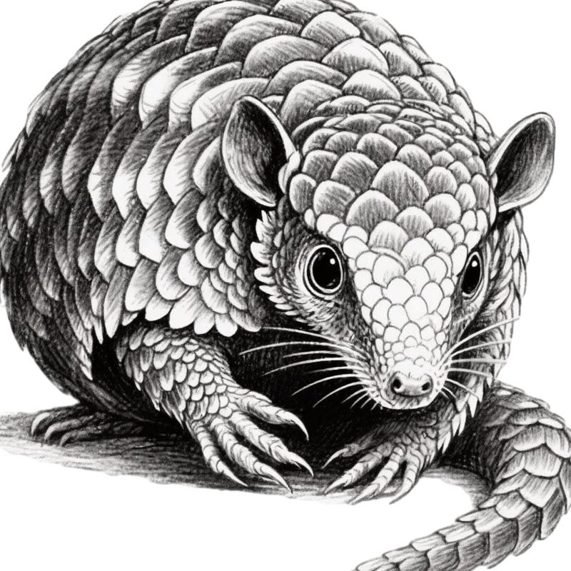 Pangolin Tattoo - Etsy