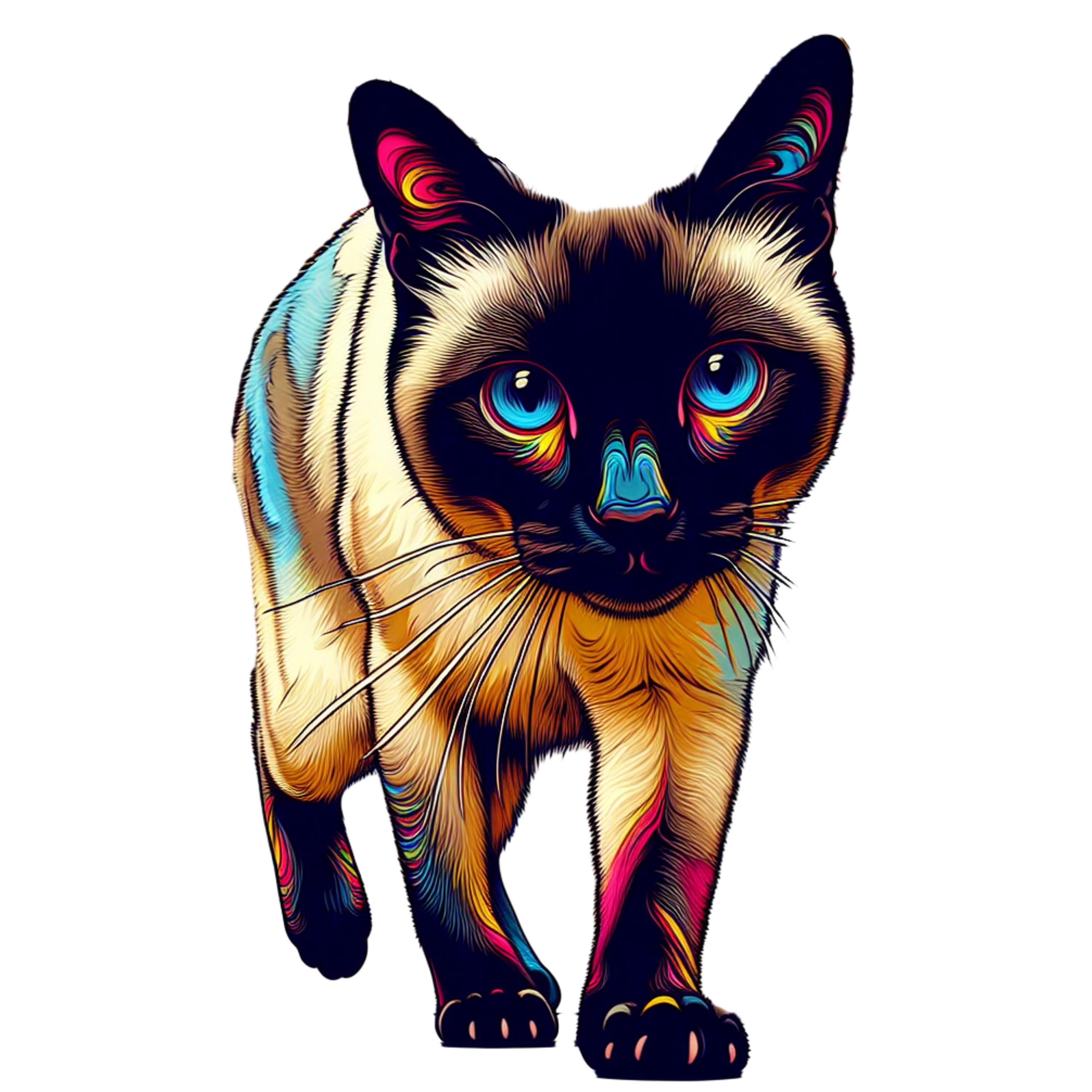 Siamese Cat Svg, Siamese Cats Shirt, Cat Clipart Lover, Siamese Cat ...