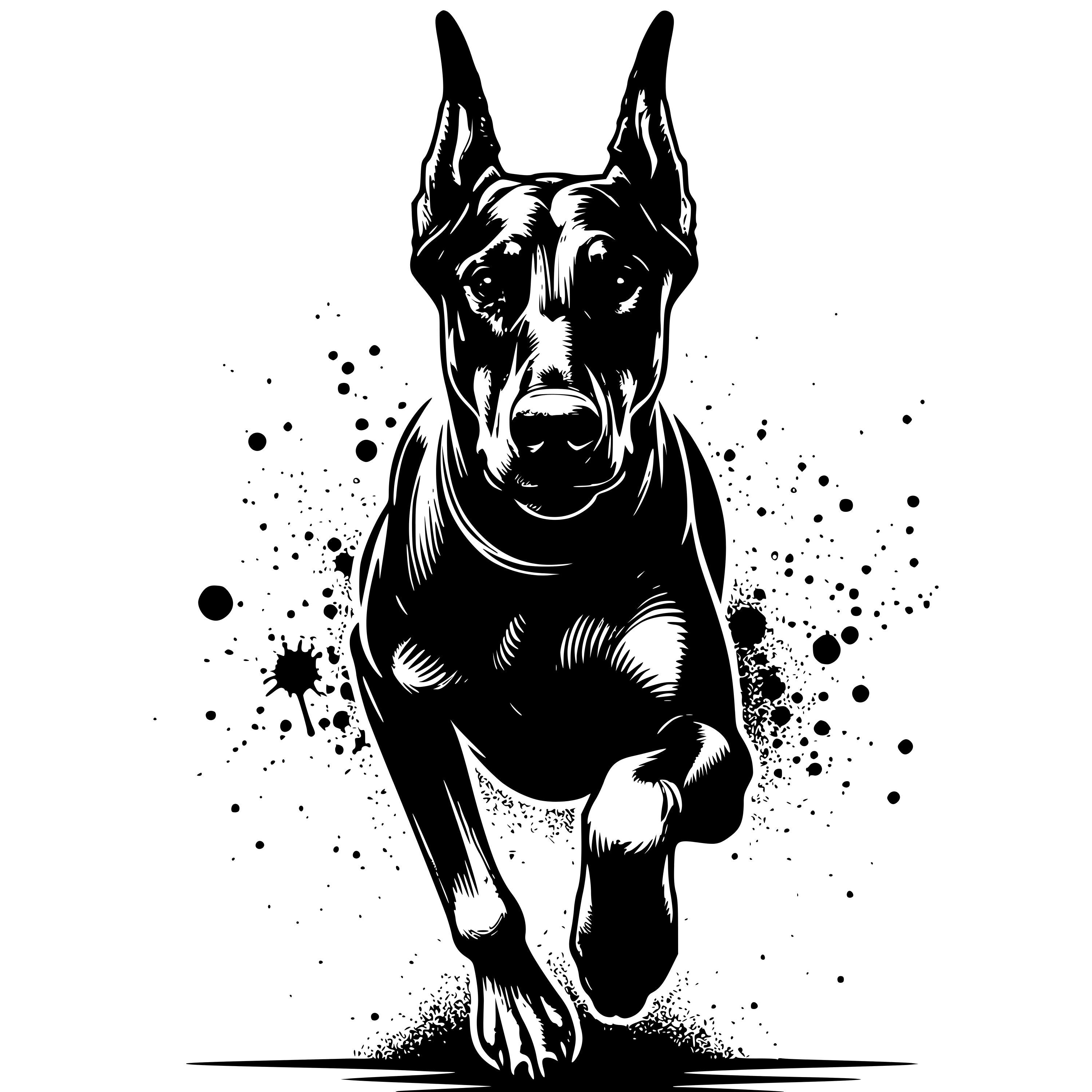 Doberman Dog Vector Clipart Bundle: Pet Diy Project Svg, Png File ...