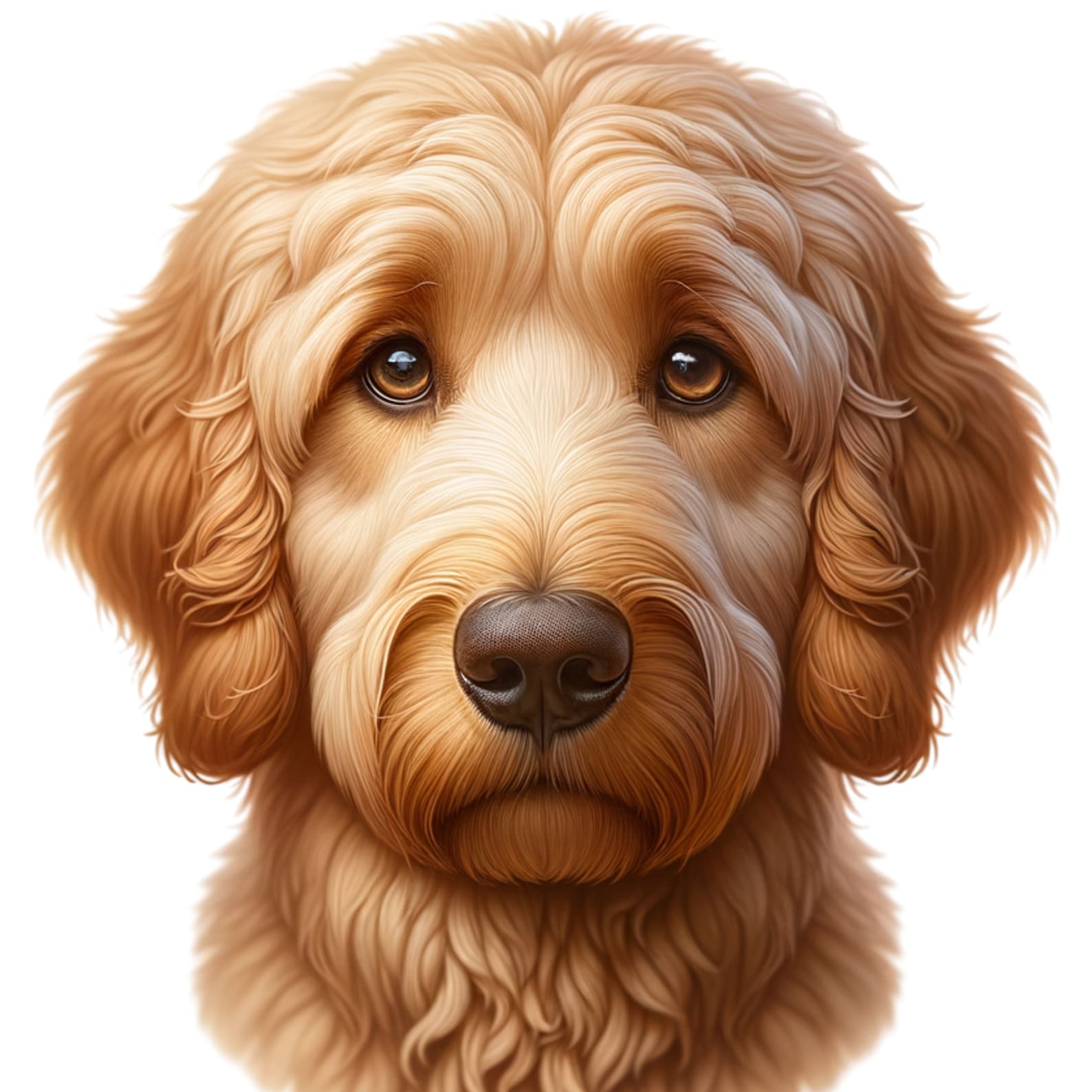 Goldendoodle Dog Portrait Svg Bundle, Laser Cut Design, Printable Art ...