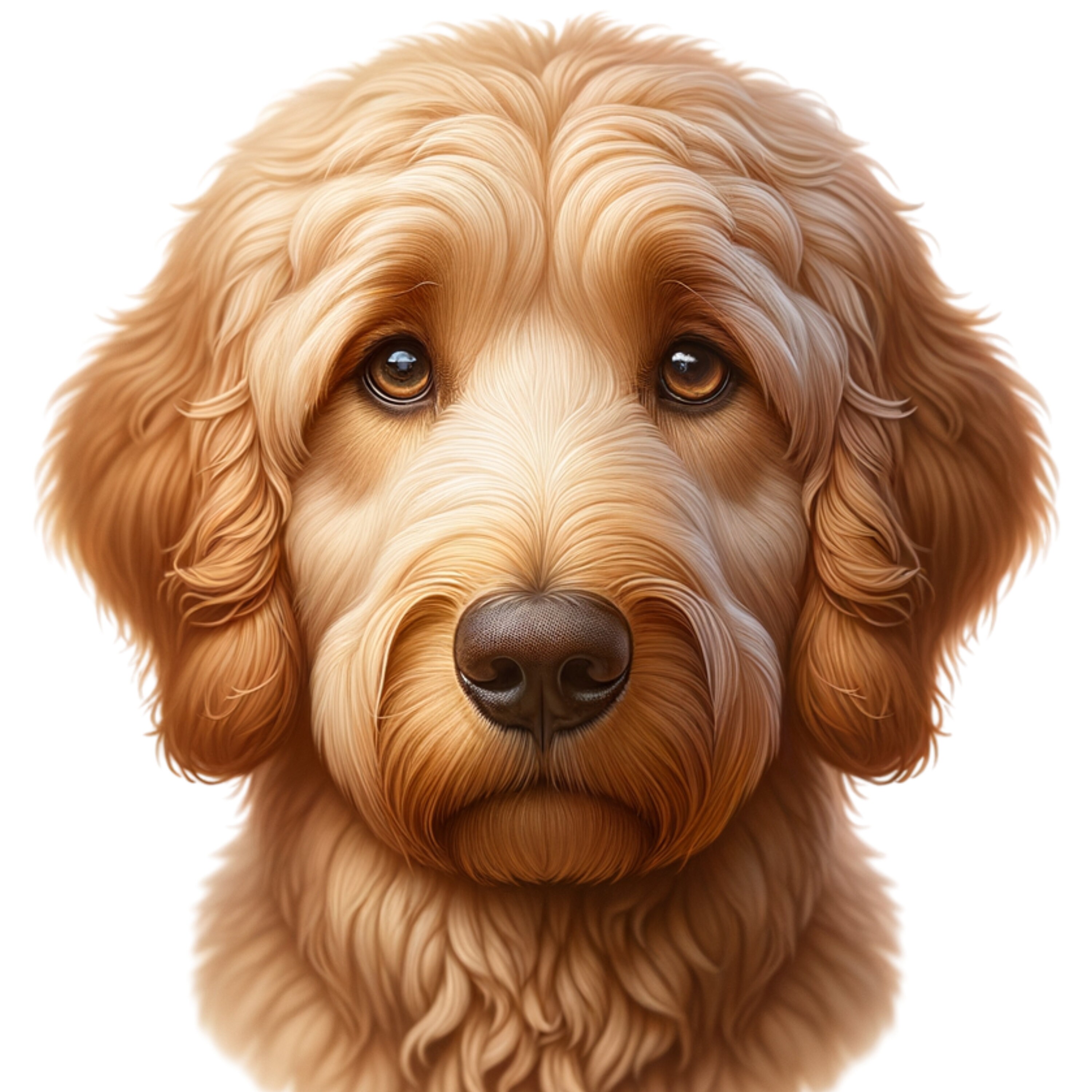 Goldendoodle Dog Portrait Svg Bundle, Laser Cut Design, Printable Art ...