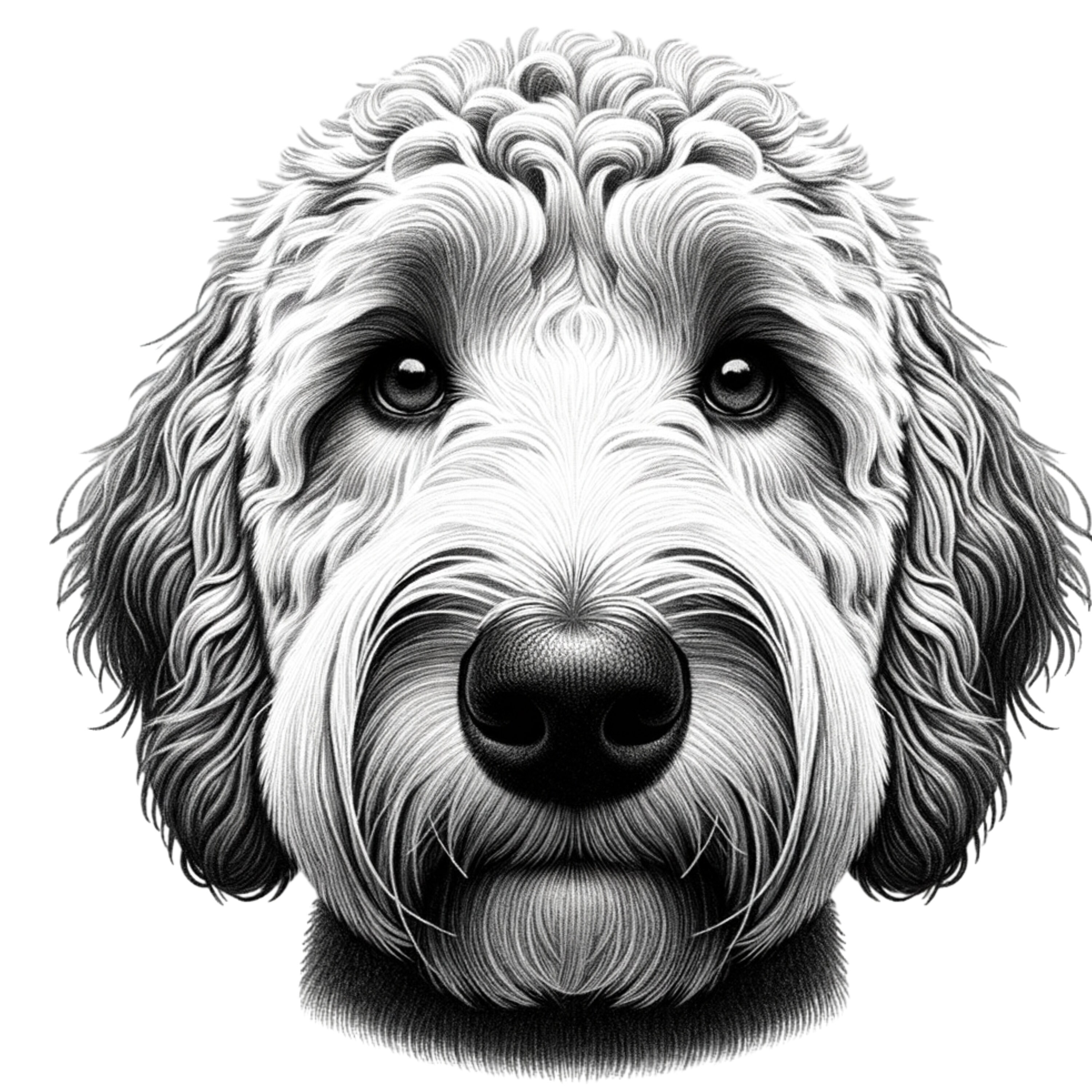 Goldendoodle Dog Portrait Svg Bundle, Laser Cut Design, Printable Art ...