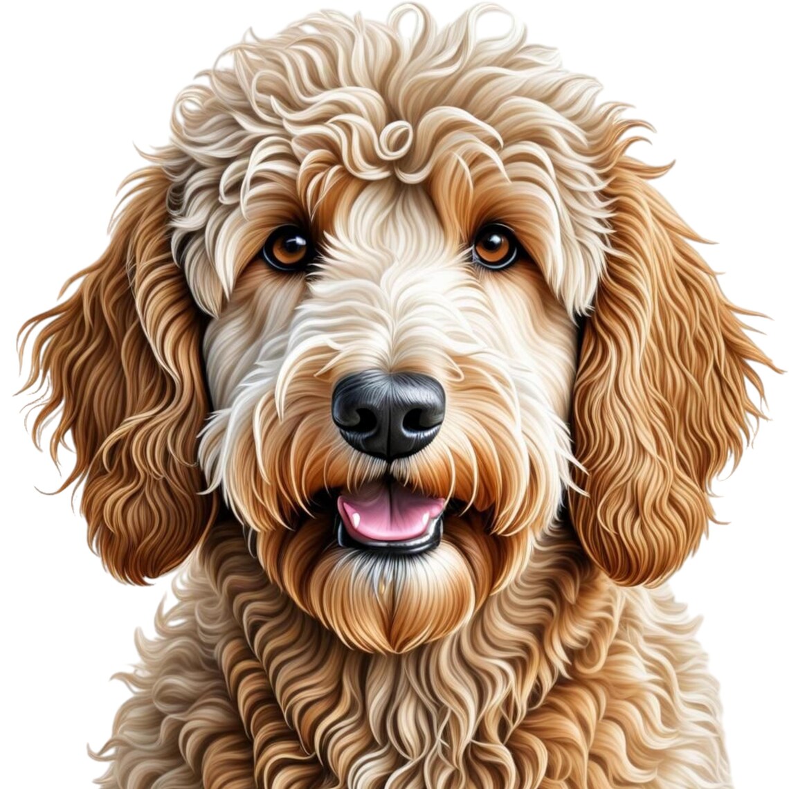 Golden Doodle Dog Svg Color Profile Bundle, Laser Cut Design, Nursery ...