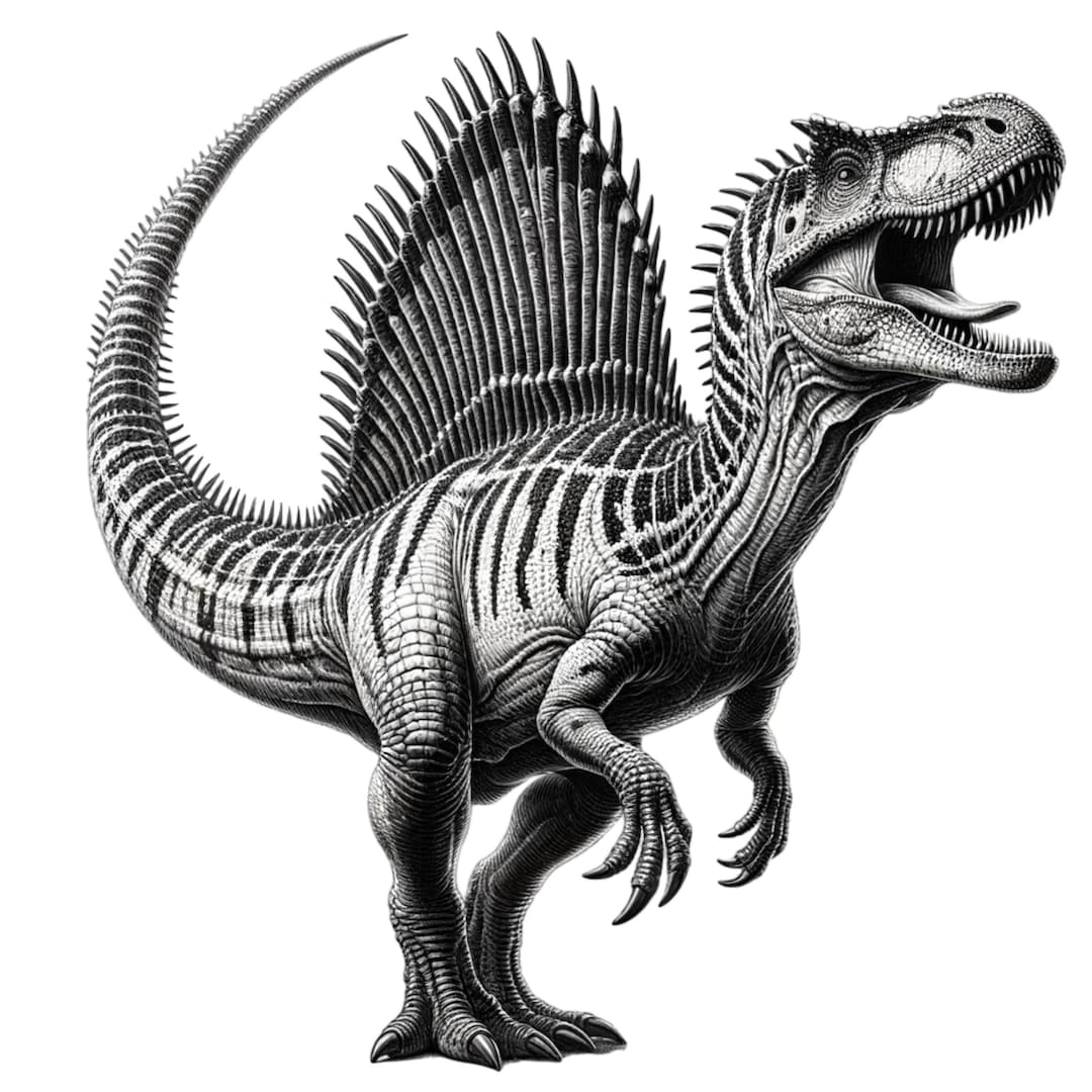 Spinosaurus Svg Png Laser Cut Diy Design Bundle, Printable Wall Art ...