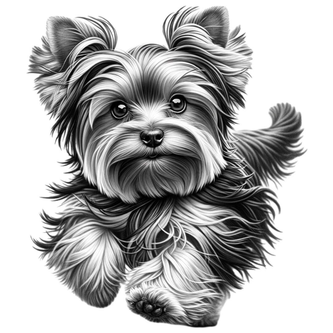 Yorkie Dog Svg File Bundle, Laser Cut Diy Project Design, Digital ...