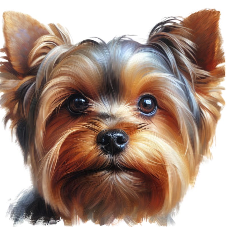 Yorkie Dog Svg Custom Name Clipart Portrait Bundle, Laser Cut Project ...