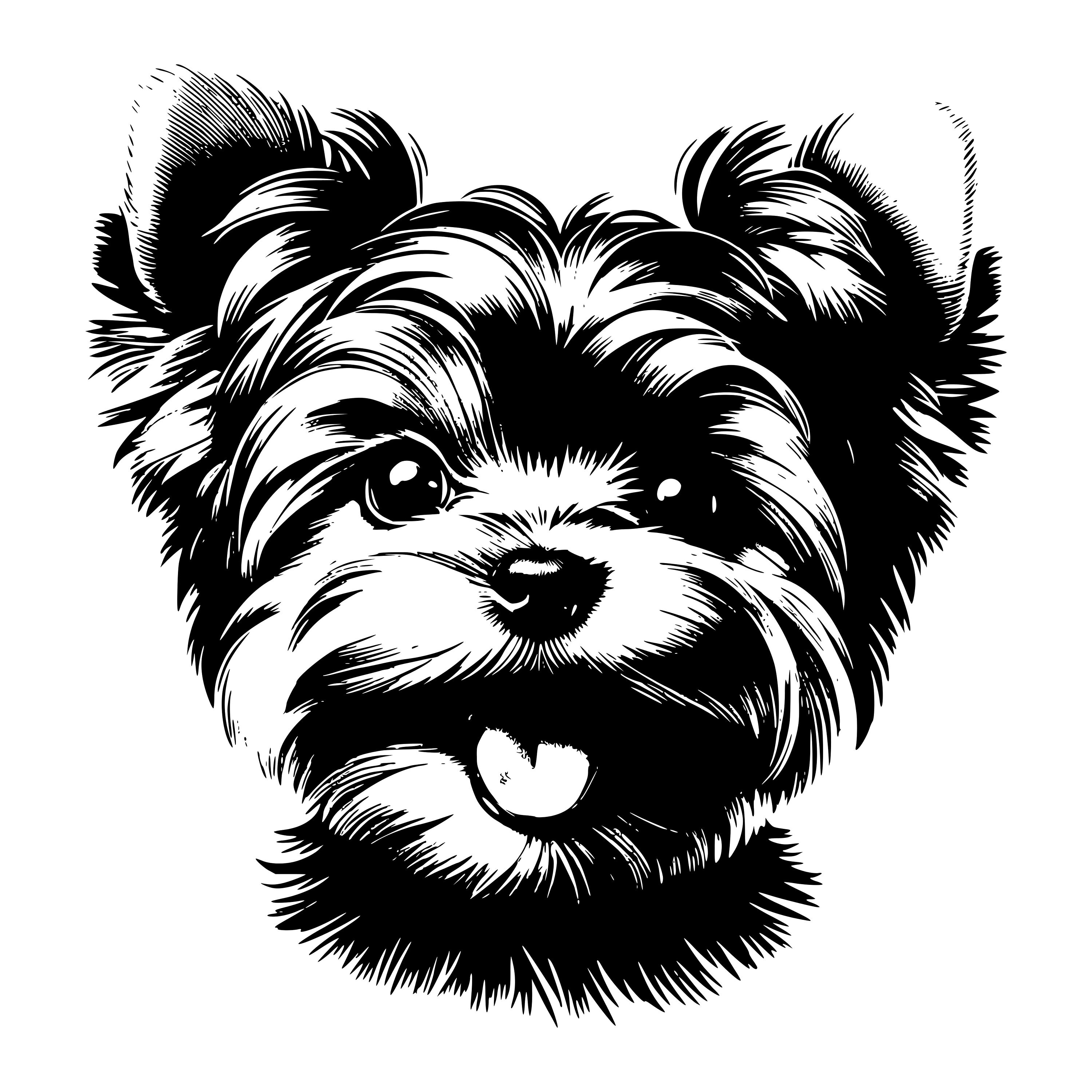 Yorkie Svg, Yorkie Cricut Cutting Files, Yorkie Vector File, Yorkie ...