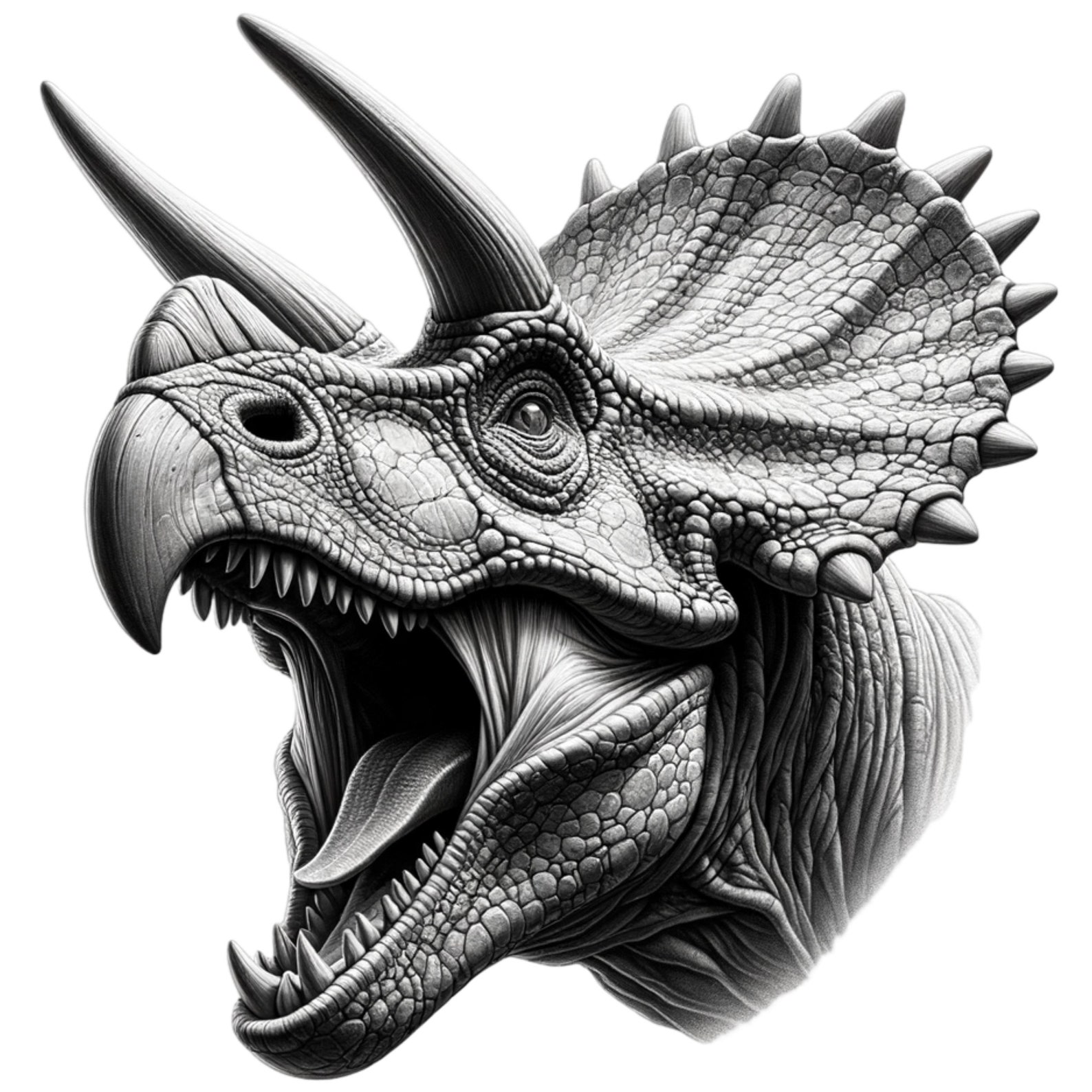 Triceratops Dinosaur Clipart Svg Bundle: Laser Cut Design on Metal Wood ...