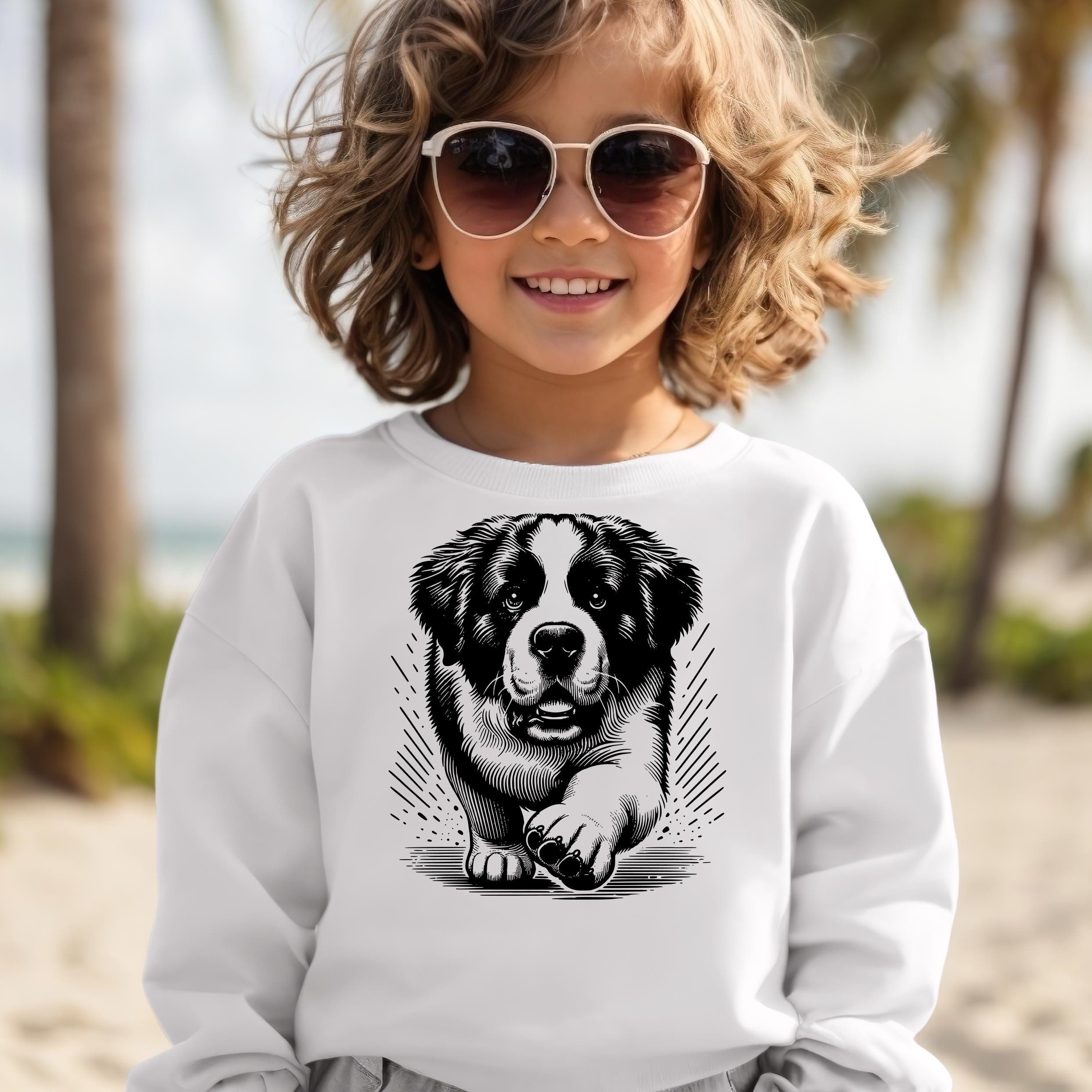 Saint Bernard Dog Vector Portrait Svg, Pet Tattoo Shirt Mug Design Gift ...