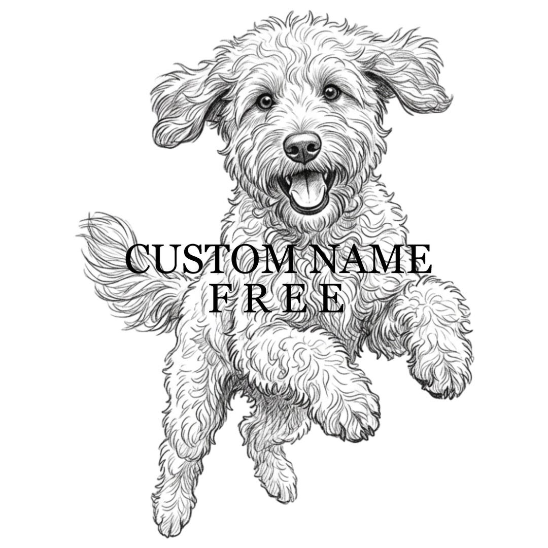 Golden Doodle Dog Clipart Svg File Gift Bundle, Laser Cut Printable ...