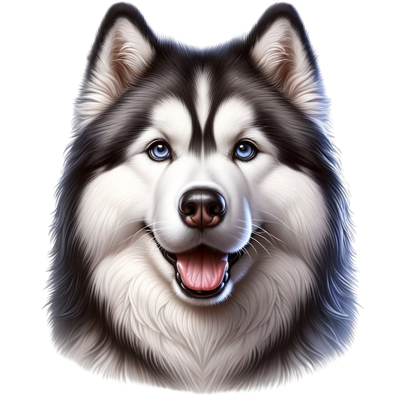 Huskies Dog Svg Portrait Bundle: Laser Cut Design on Metal Wood ...