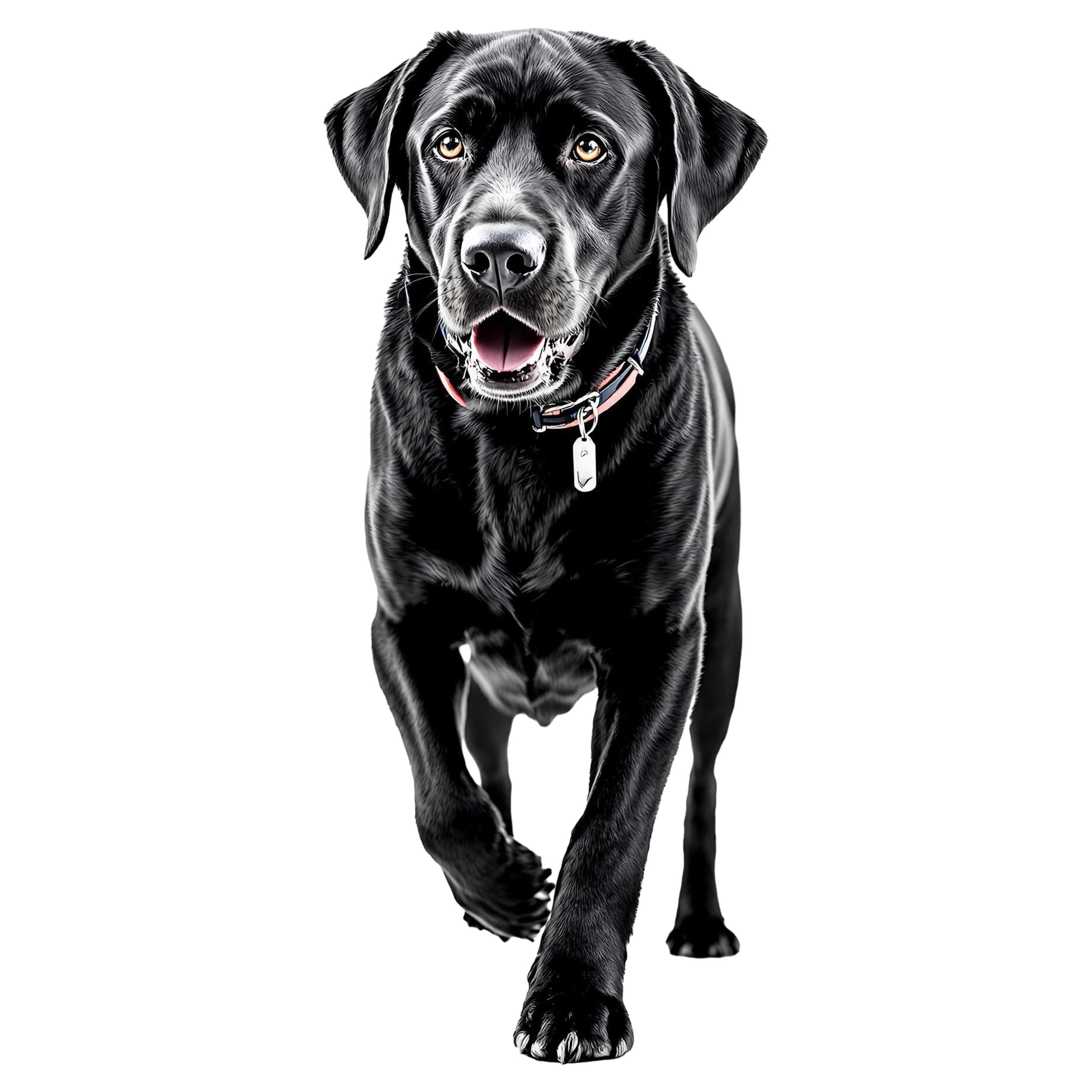 Black Labrador Dog Svg Clipart Portrait Bundle, Diy Laser Cut Design ...