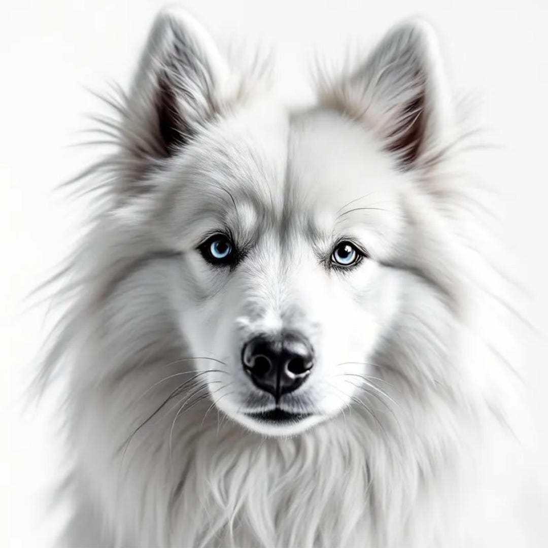 Samoyed Dog Portrait SVG Bundle: Laser Cut Design (digital Download) - Etsy