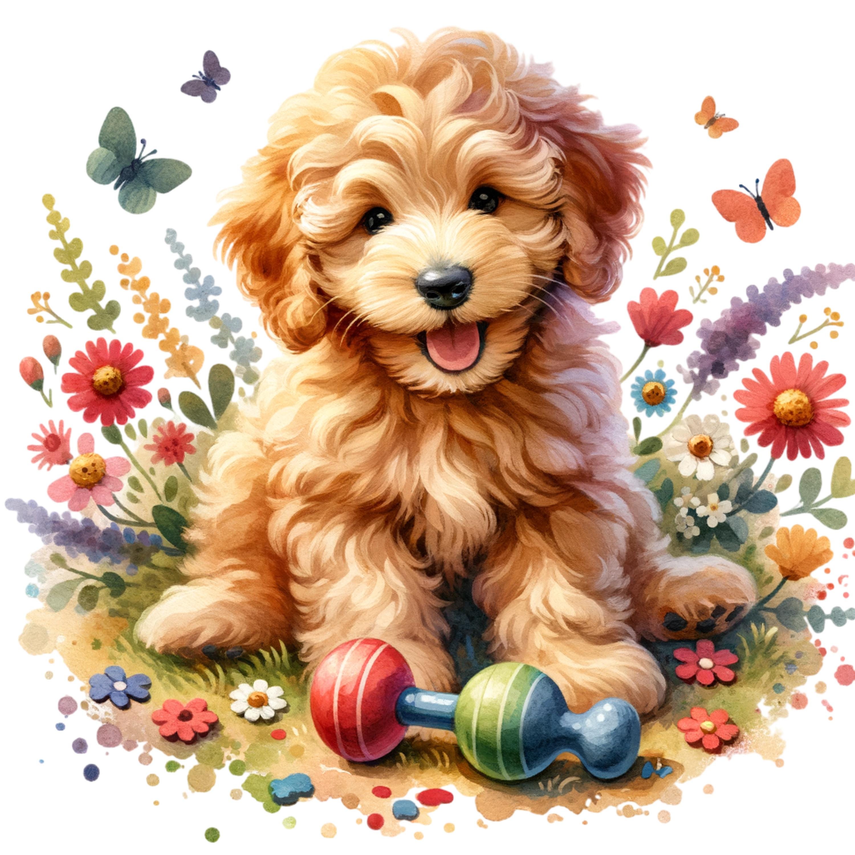 Goldendoodle Dog Portrait Svg Bundle, Laser Cut Design, Printable Art ...